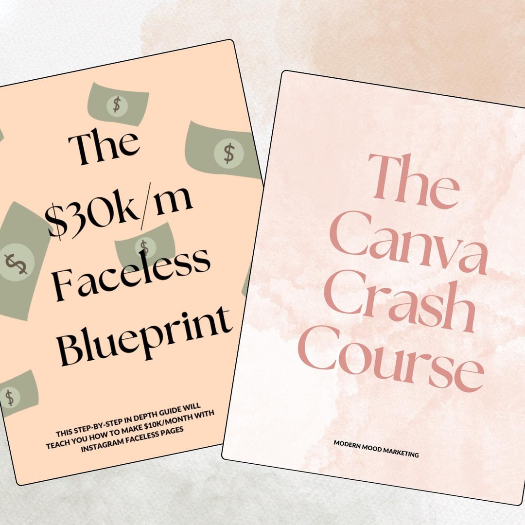 Canva/faceless Course Bundle, Digital Marketing Courses, Earn Passive ...