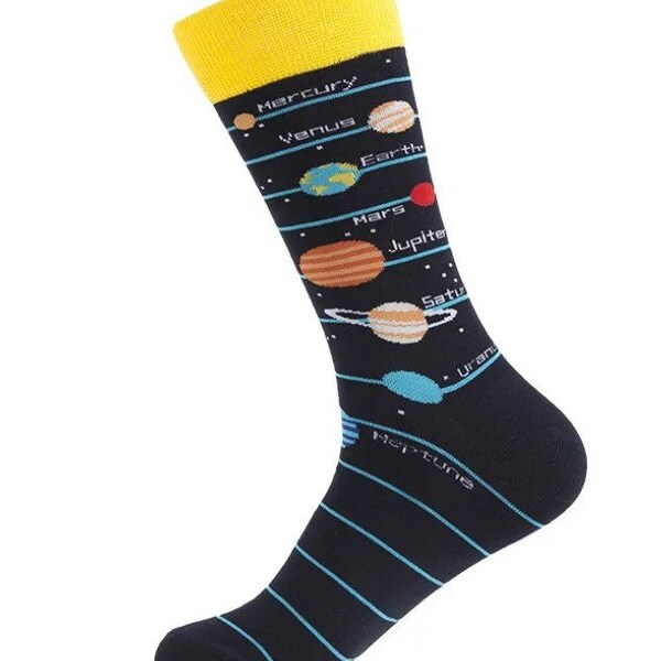 Mens Planet Socks - Etsy