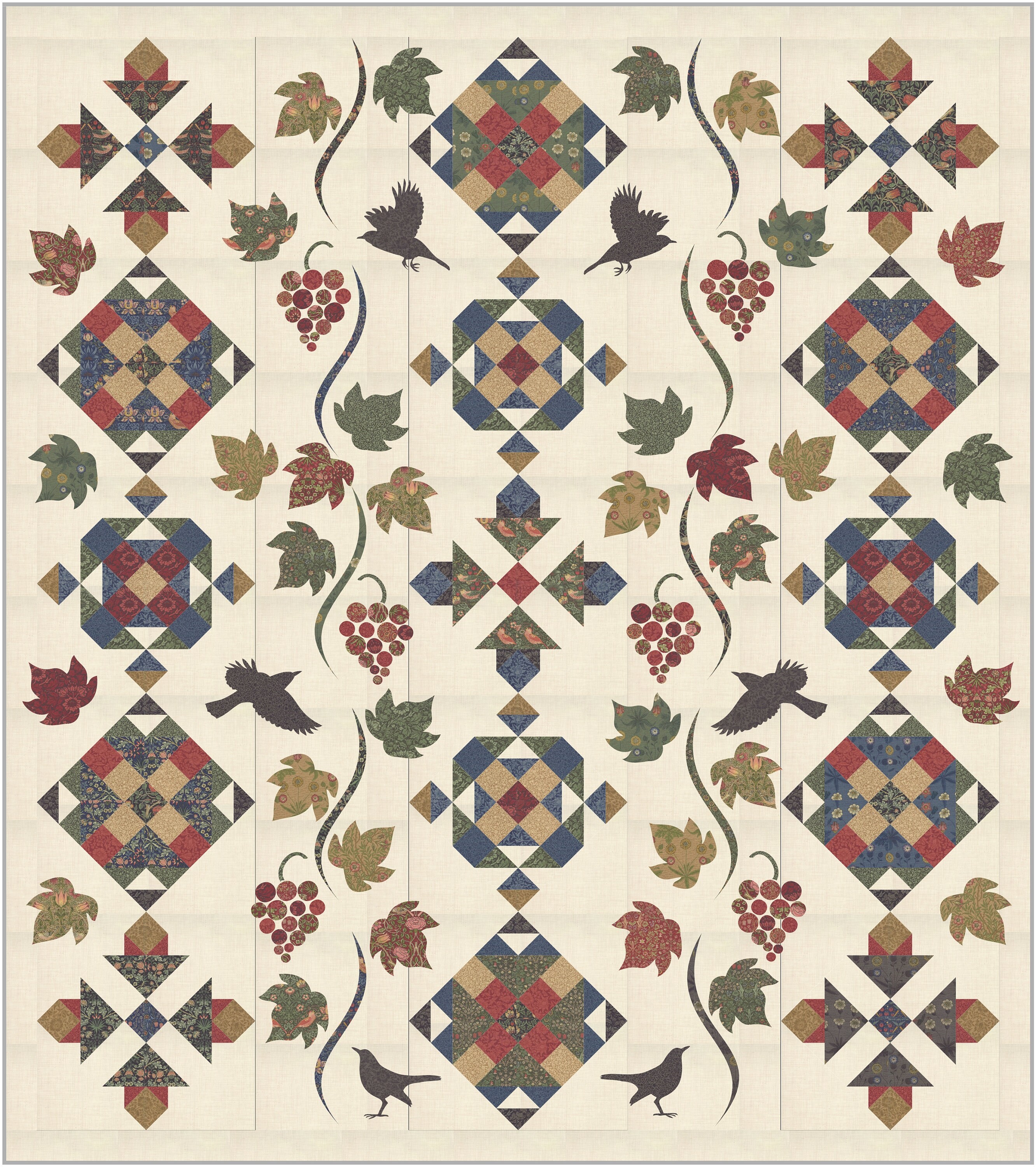 The Grape Thieves Quilt Pattern (PDF) - Etsy