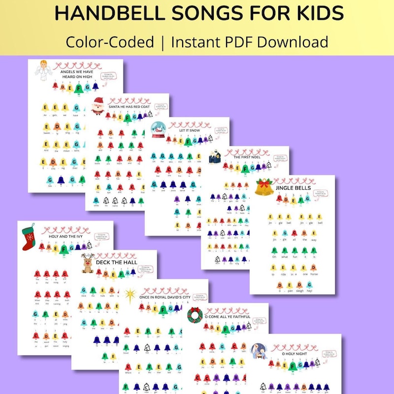 Handbells Christmas Music for Kids - Etsy