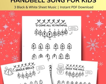 6 Christmas Songs for Handbells or Deskbells - Etsy