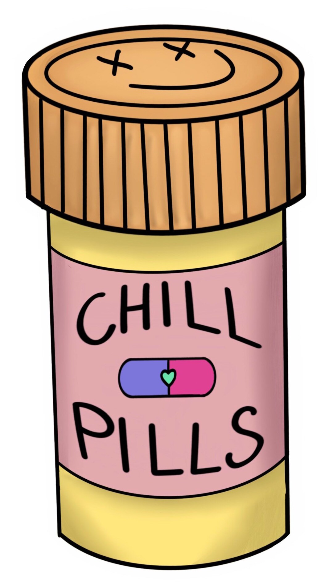 Chill Pills Sticker - Etsy
