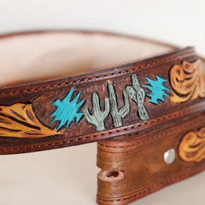 Custom Kids Tooled Leather Belt, Handmade Western Belt for Kids and ...