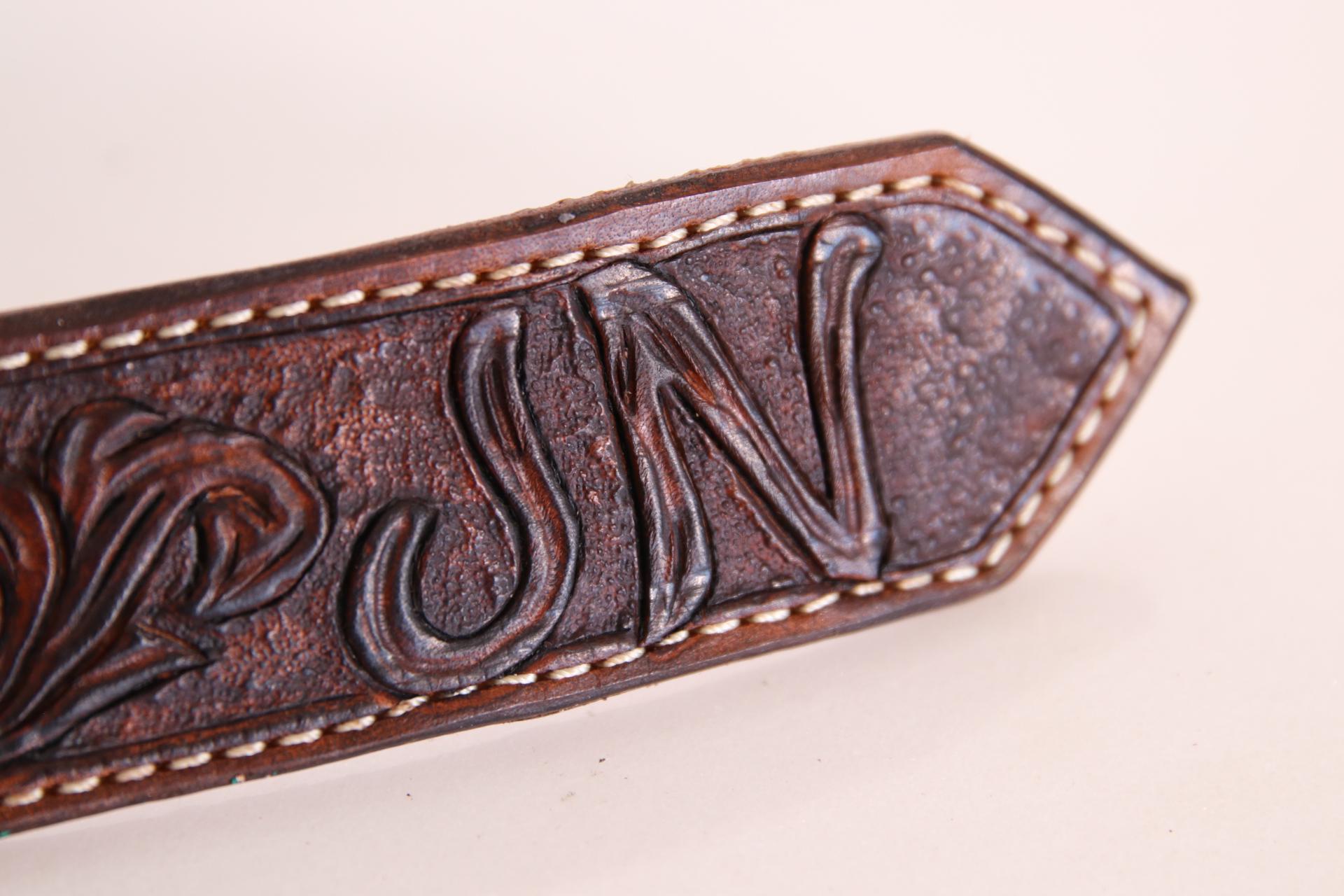 Custom Tooled Leather Belt, Handmade Western Belt - Etsy