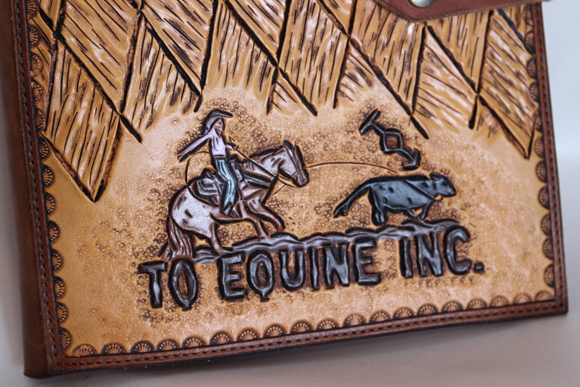 Custom Hand Tooled Leather Planner. Handmade Leather Planner Book ...