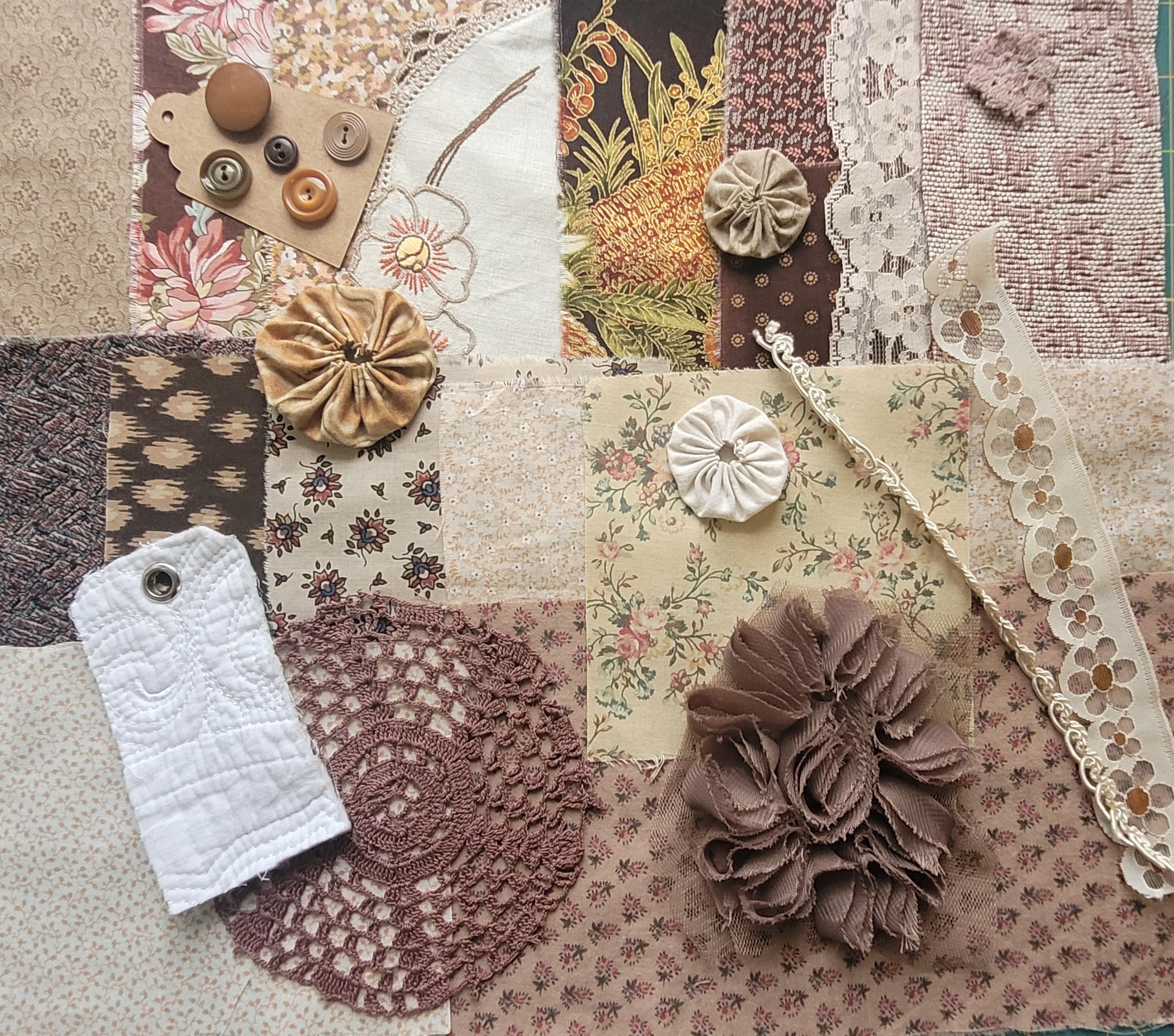 Yummy Brown Slow Stitch Pack Perfect for Slow Stitch, Scrapbook, Junk ...
