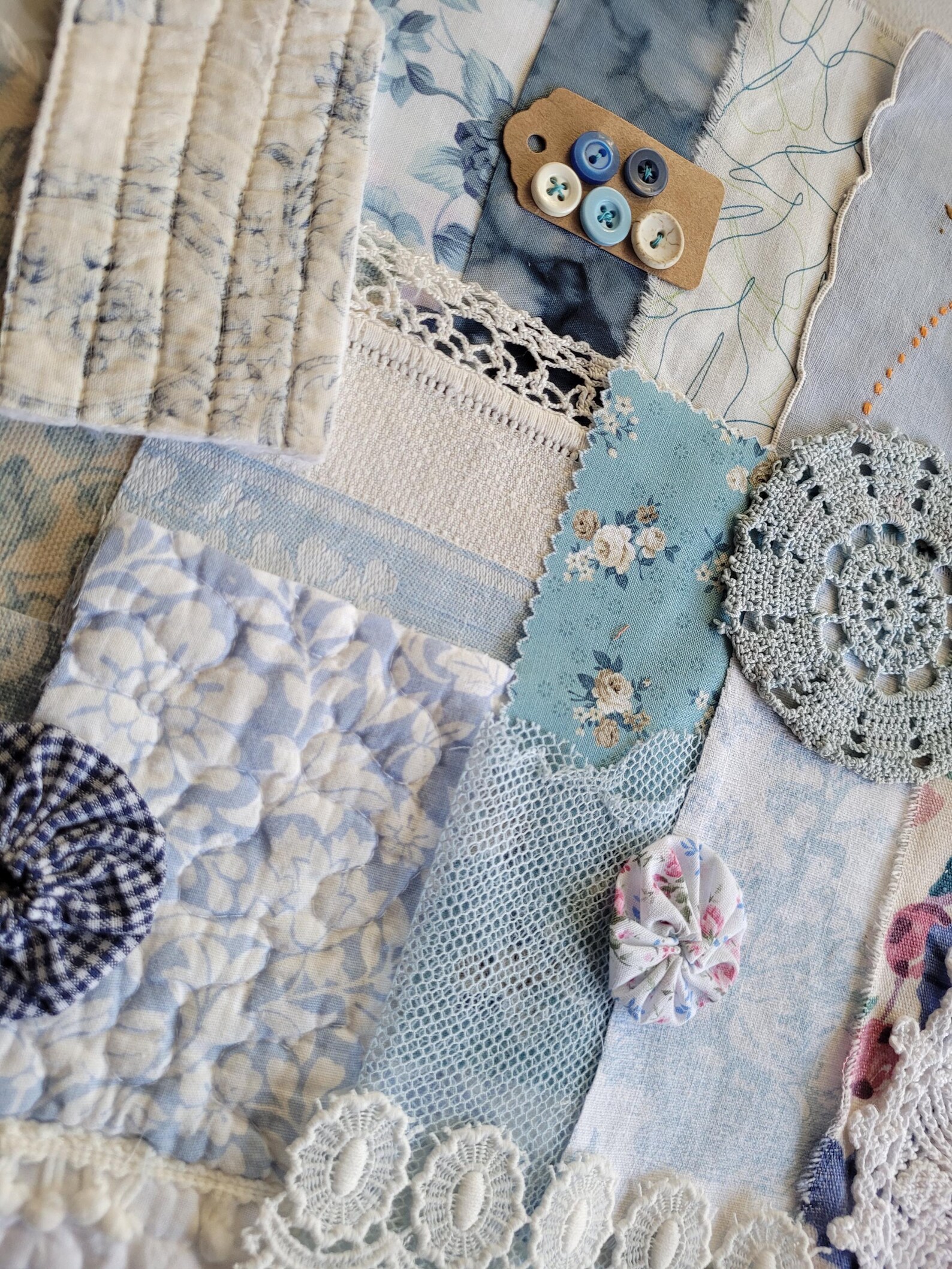 Beautifully Blue Slow Stitch Pack Perfect for Slow Stitch, Scrapbook ...