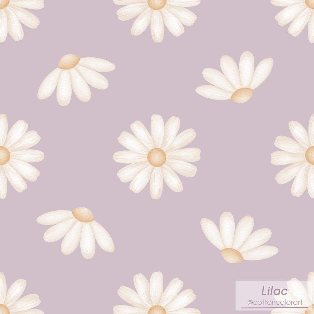 10 Daisy Flower Tile Seamless Pattern, Fabric Pattern, Repeat Tile ...