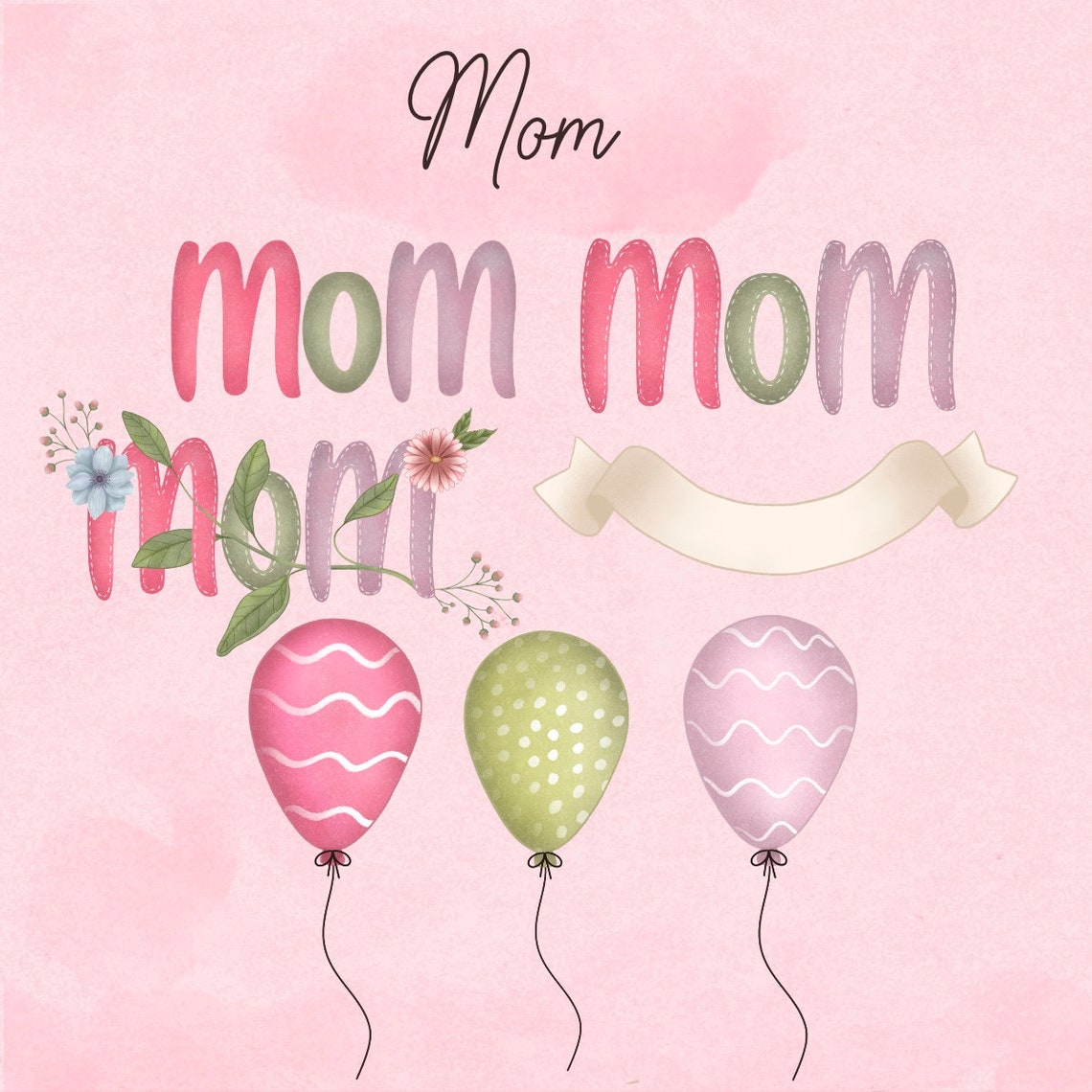Mothers Day Digital Clipart - Etsy
