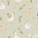 Ducks, Duckling and Cattail Seamless Pattern, Fabric Pattern, Repeat ...