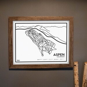 Aspen Printable Ski Map Art, Aspen Trail Map, Aspen Wall Art, Aspen ...