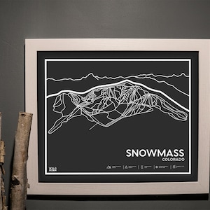 Snowmass Trail Map - Etsy