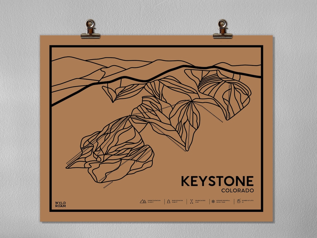 Keystone Trail Map - Etsy