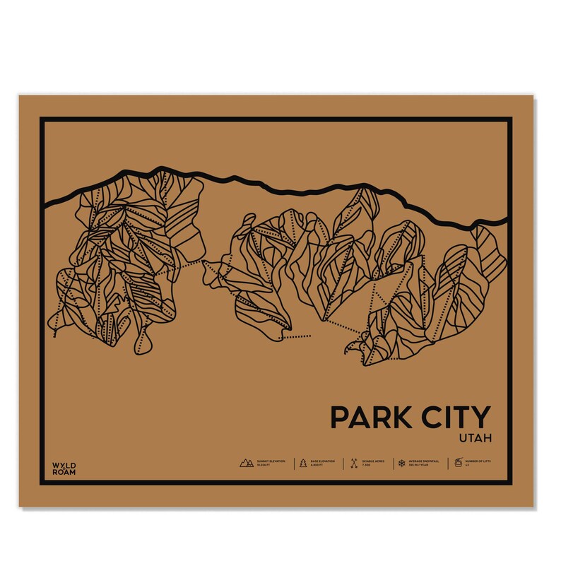 Park City Trail Map - Etsy