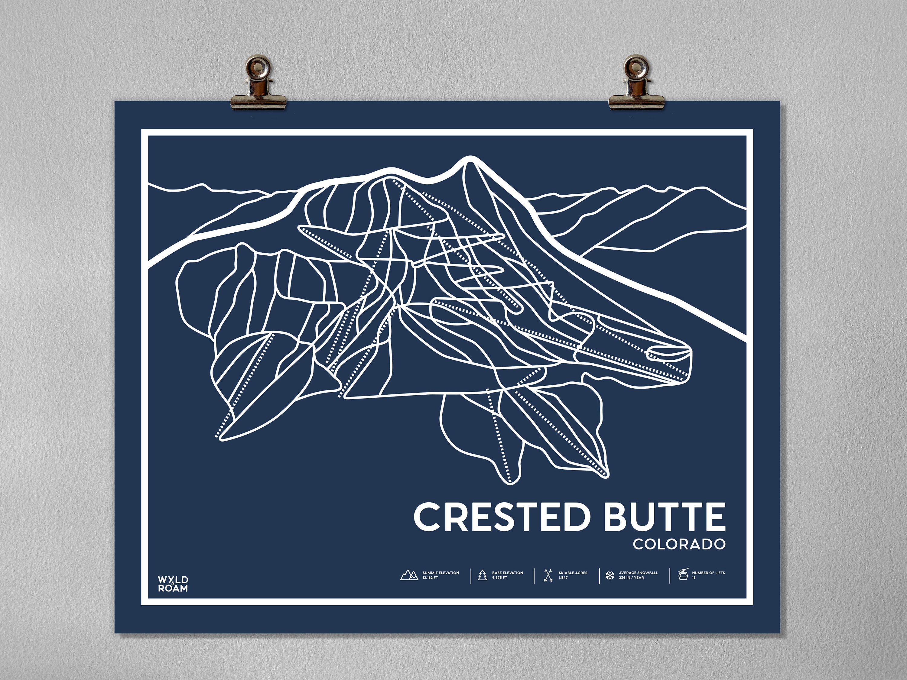 Crested Butte Trail Map - Etsy