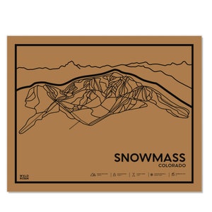Snowmass Trail Map - Etsy