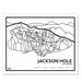 Jackson Hole Trail Map - Etsy