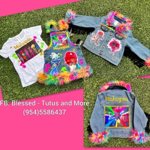 Trolls Outfit - Trolls Jeans - Trolls Denim Set - Trolls Jeans Set ...
