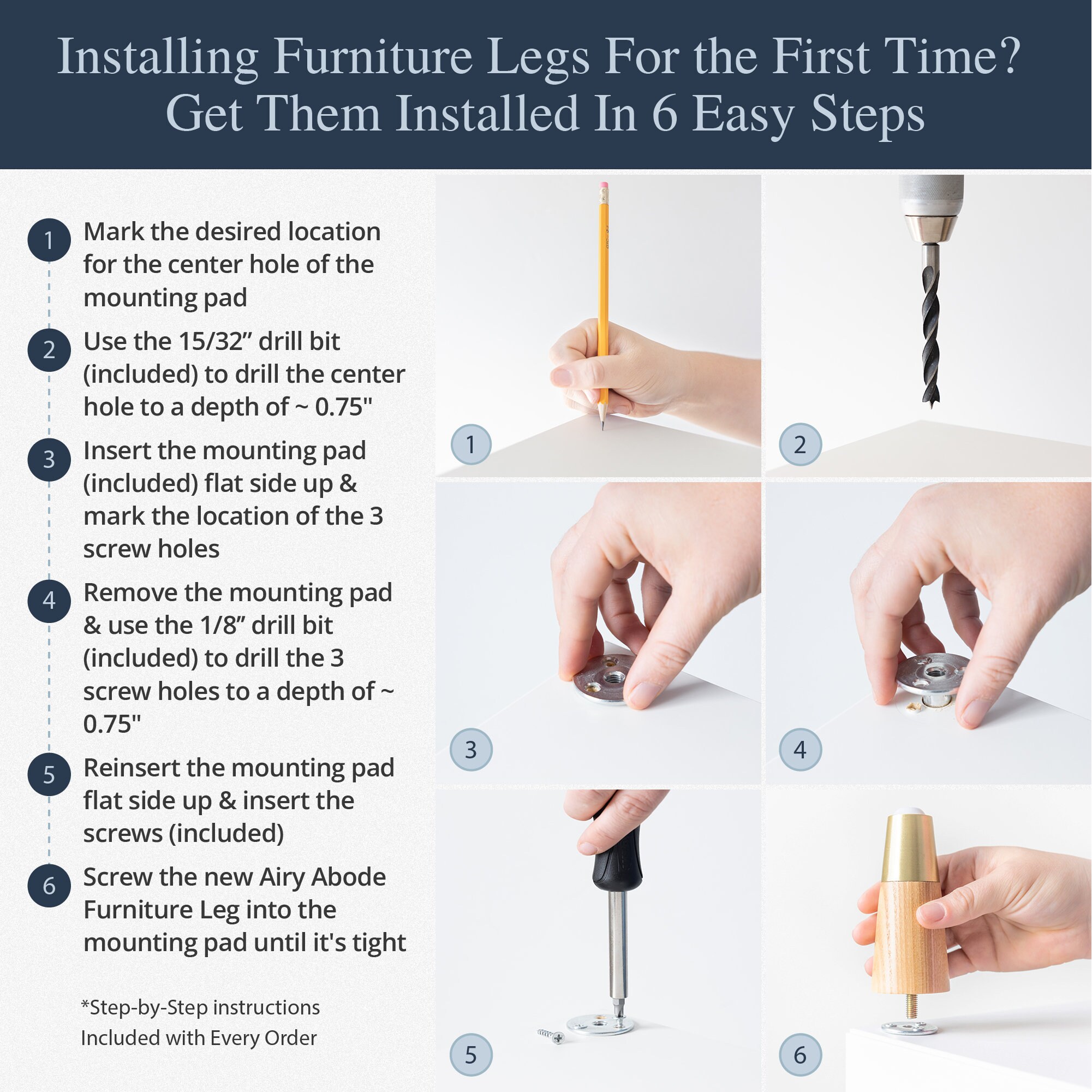 Furniture Legs Set of 4 Premium 8 Inch Ash Wood With Gold Mid | Etsy