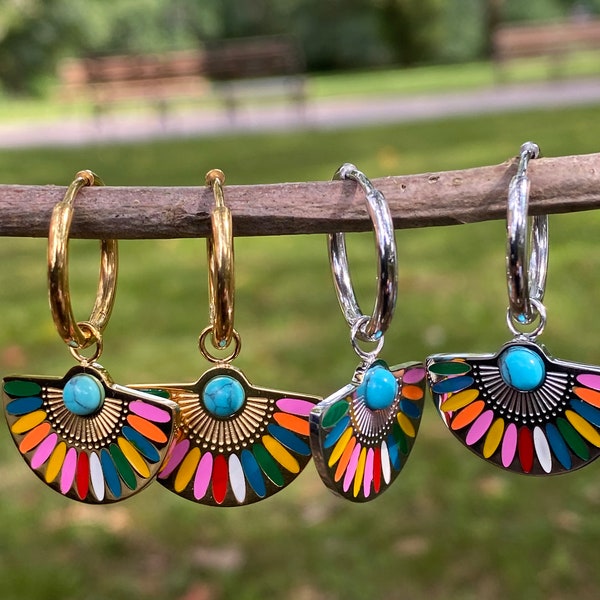 Colorful Earrings - Etsy
