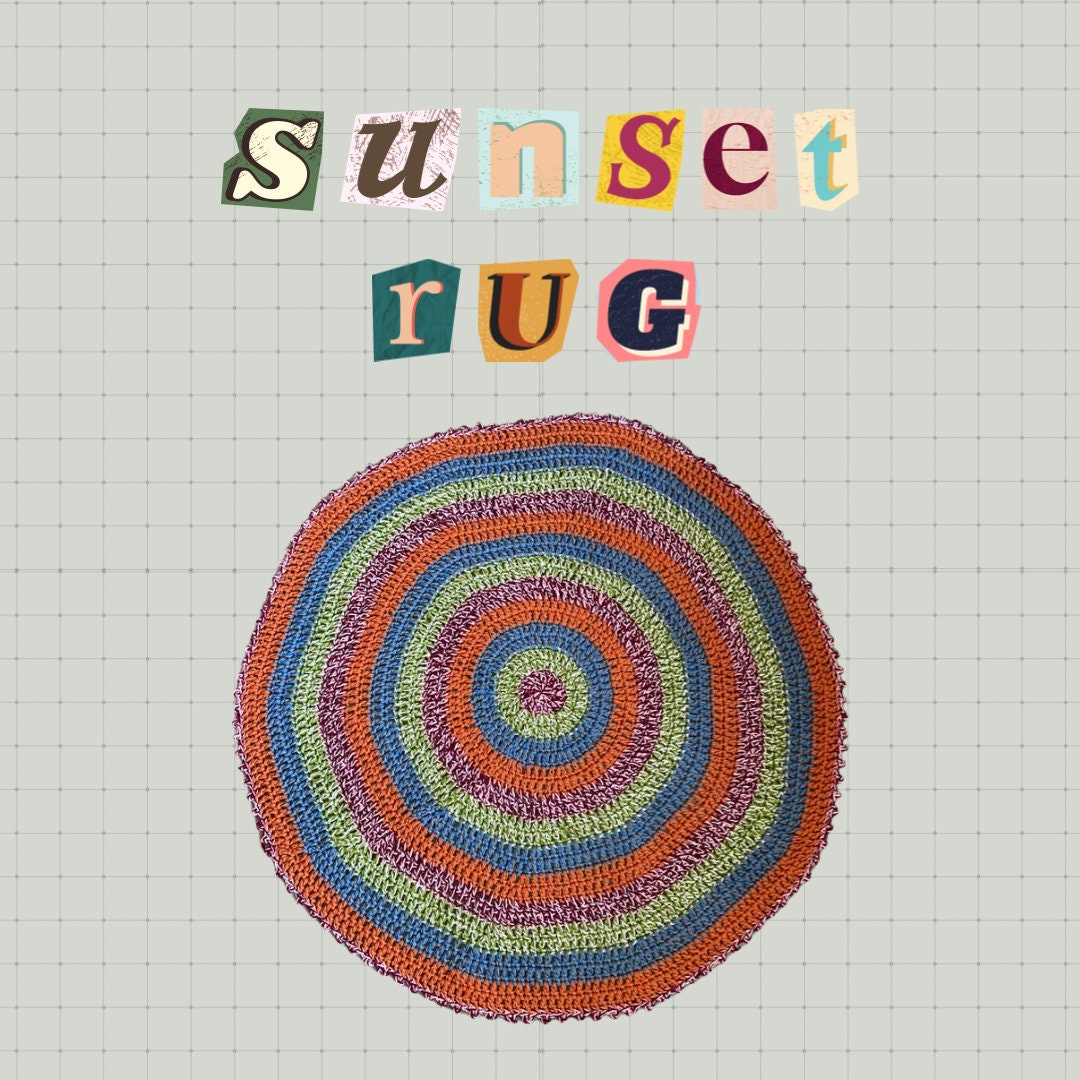 Sunset Rug Crochet Pattern *PDF PATTERN ONLY* - Etsy
