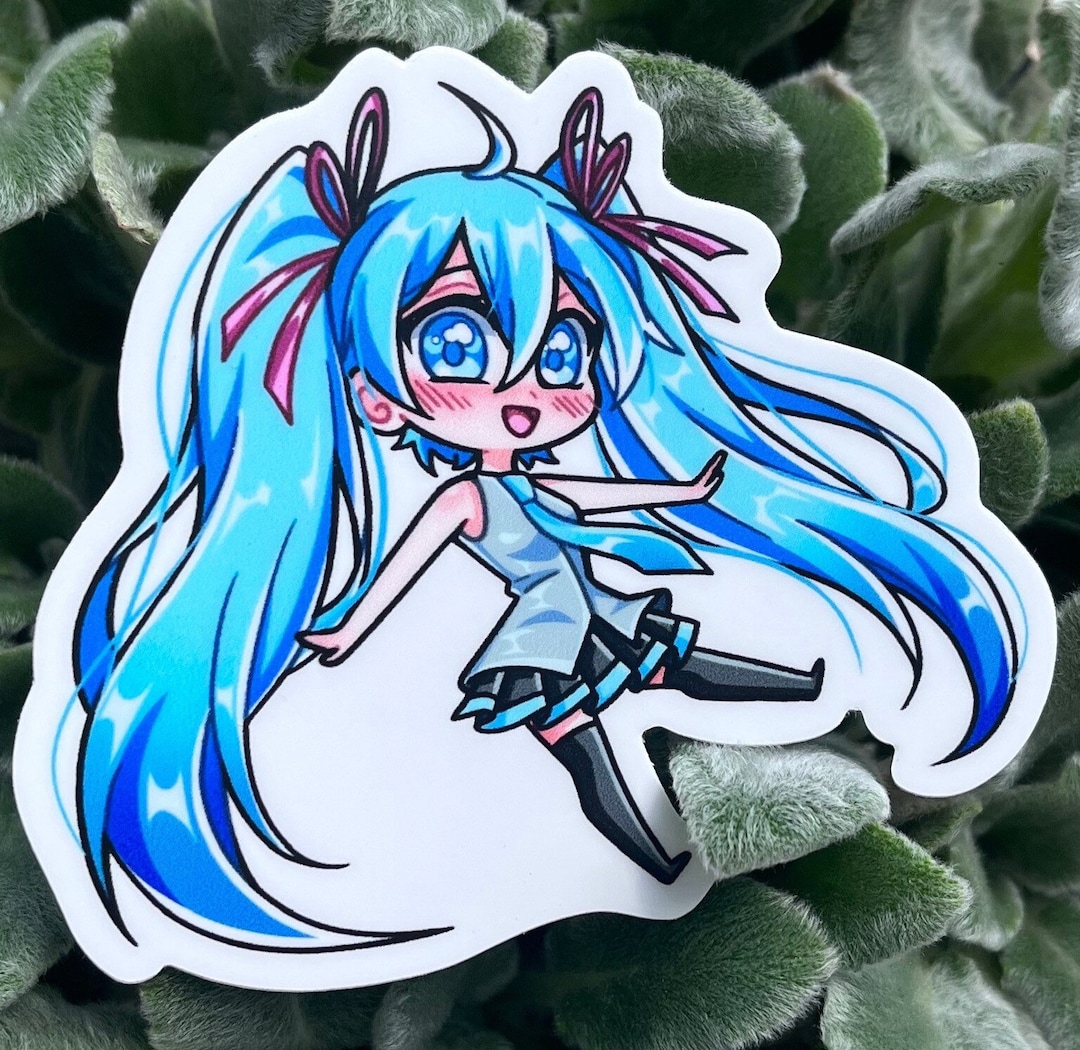 Hatsune Miku Vinyl Sticker | Miku Vocaloid Sticker | Hatsune Miku ...