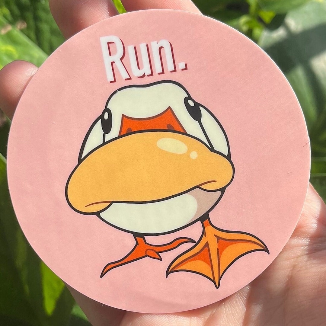 Funny Duck Sticker | Funny Animal Sticker | Meme Sticker - Etsy