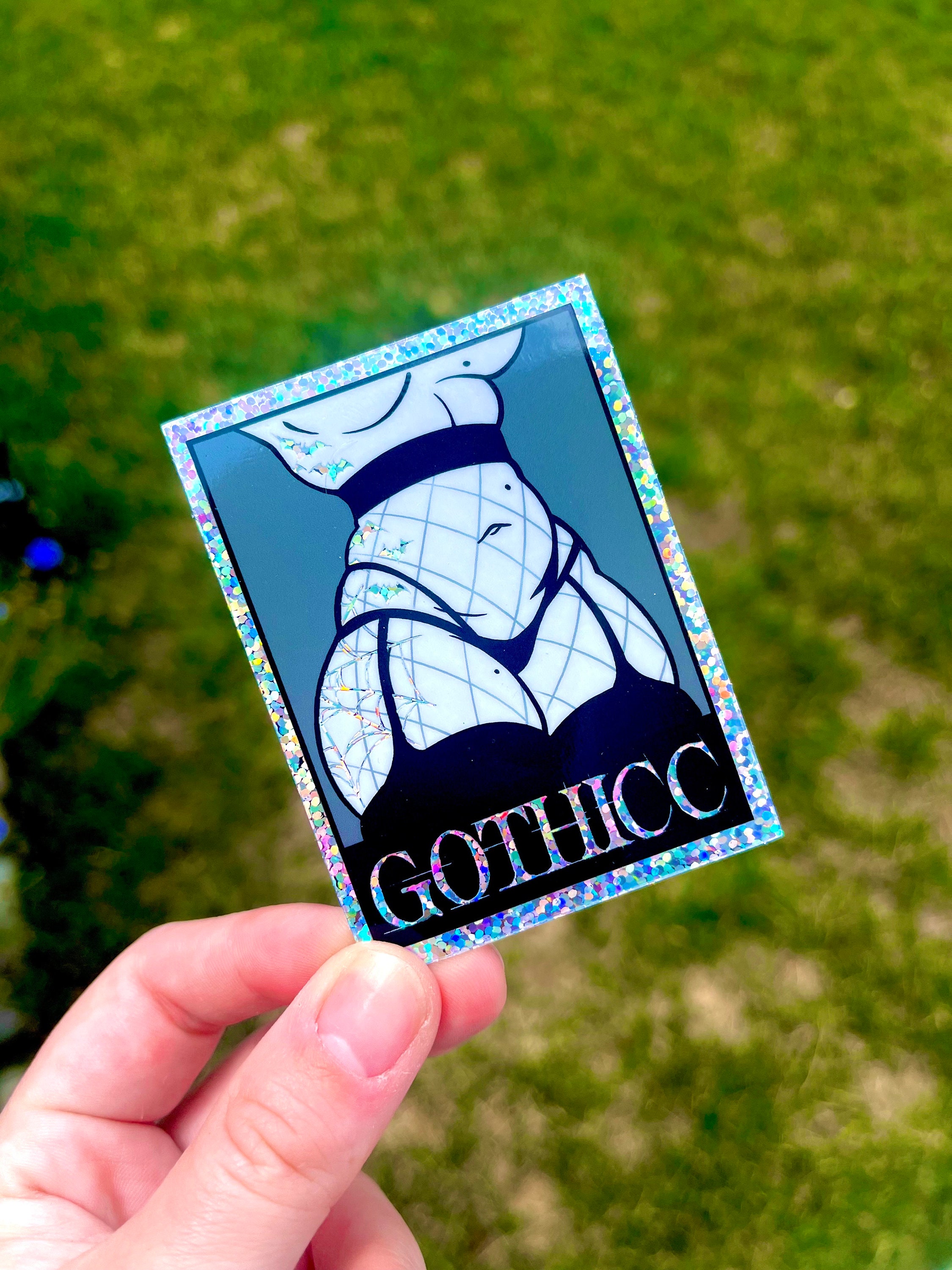 Gothicc Holographic Sticker Holographic Laptop Sticker Ecchi Goth Anime ...