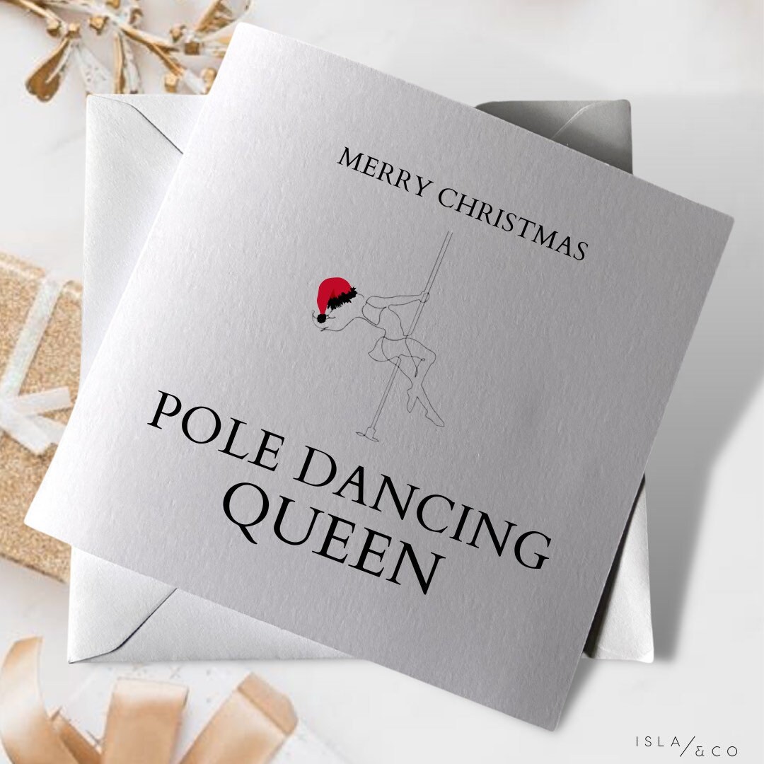 Merry Christmas Pole Dancing Bestie Christmas Cards Christmas Gifts ...