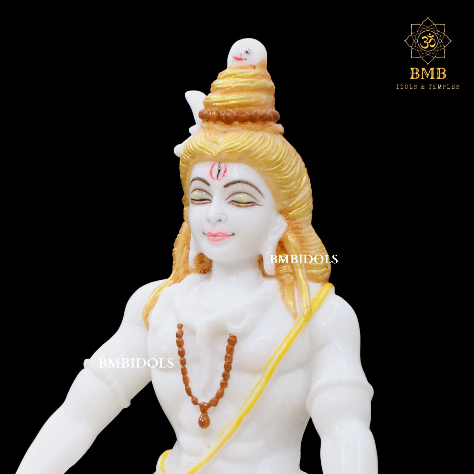 Shiva Statue, Marble Shiva Murti Made in White Makrana Marble for Home ...