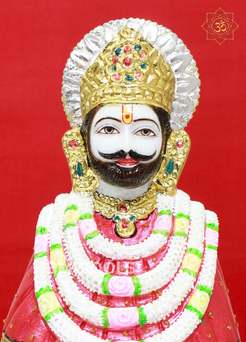 Khatu Shyam Murti, Marble Khatu Shyam Idol Made in Makrana Marble in ...