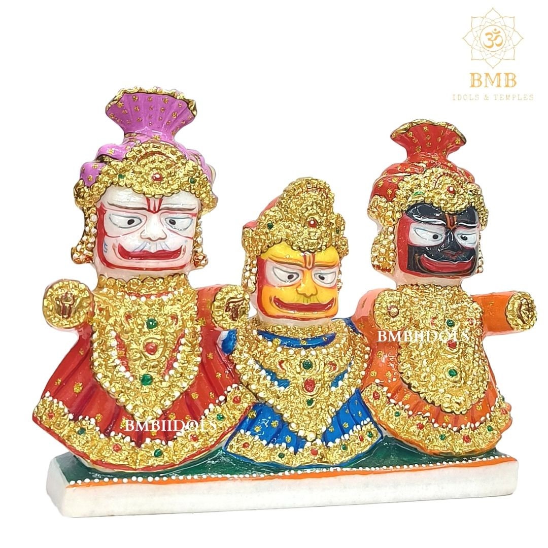Jagannath Statue, Marble Jagannath Idol Made in Natural Makrana Marble ...