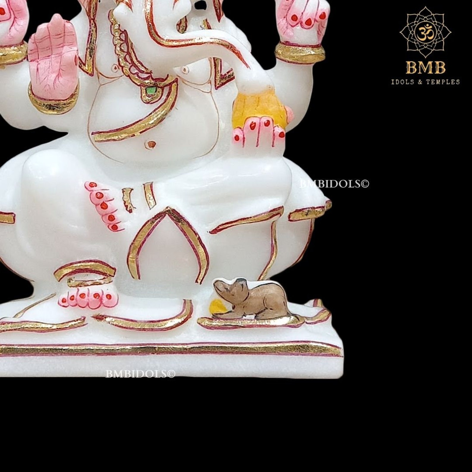 Ganesha Statue Marble Ganesh Murti Made in Pure Makrana | Etsy
