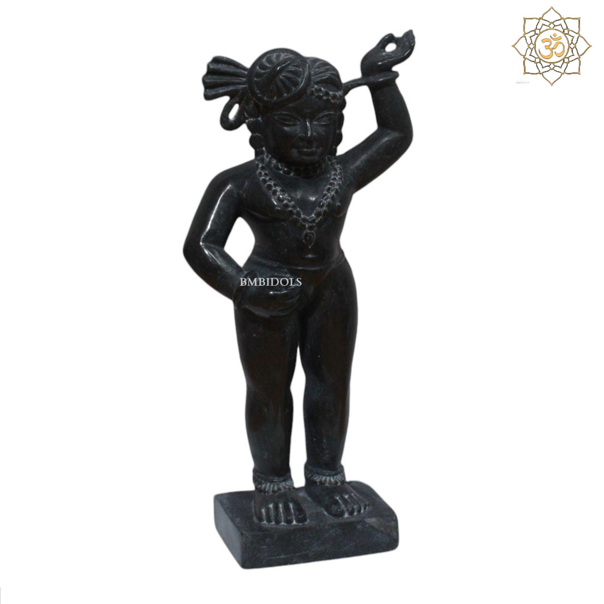 Blackstone Shrinathji Statue, Krishna Idol, 12 Inch Natural Stone - Etsy
