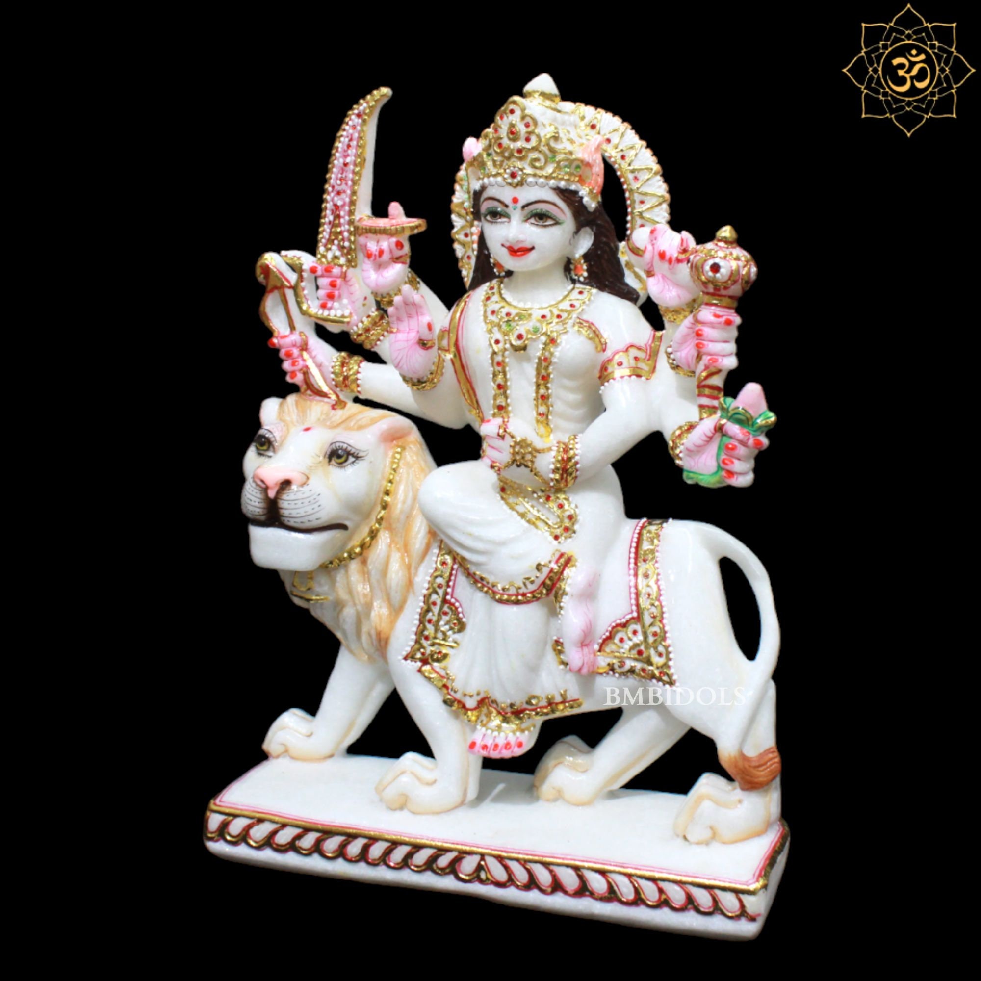 Makrana Marble Durga Statue, 15 Inch, Hindu Idol - Etsy