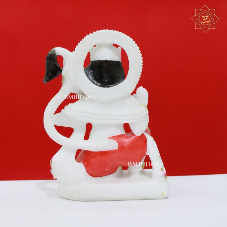 Hanuman Statue, Marble Hanuman Murti in Small in 9inch for Home and Temples, Marble Hanuman Idol ...
