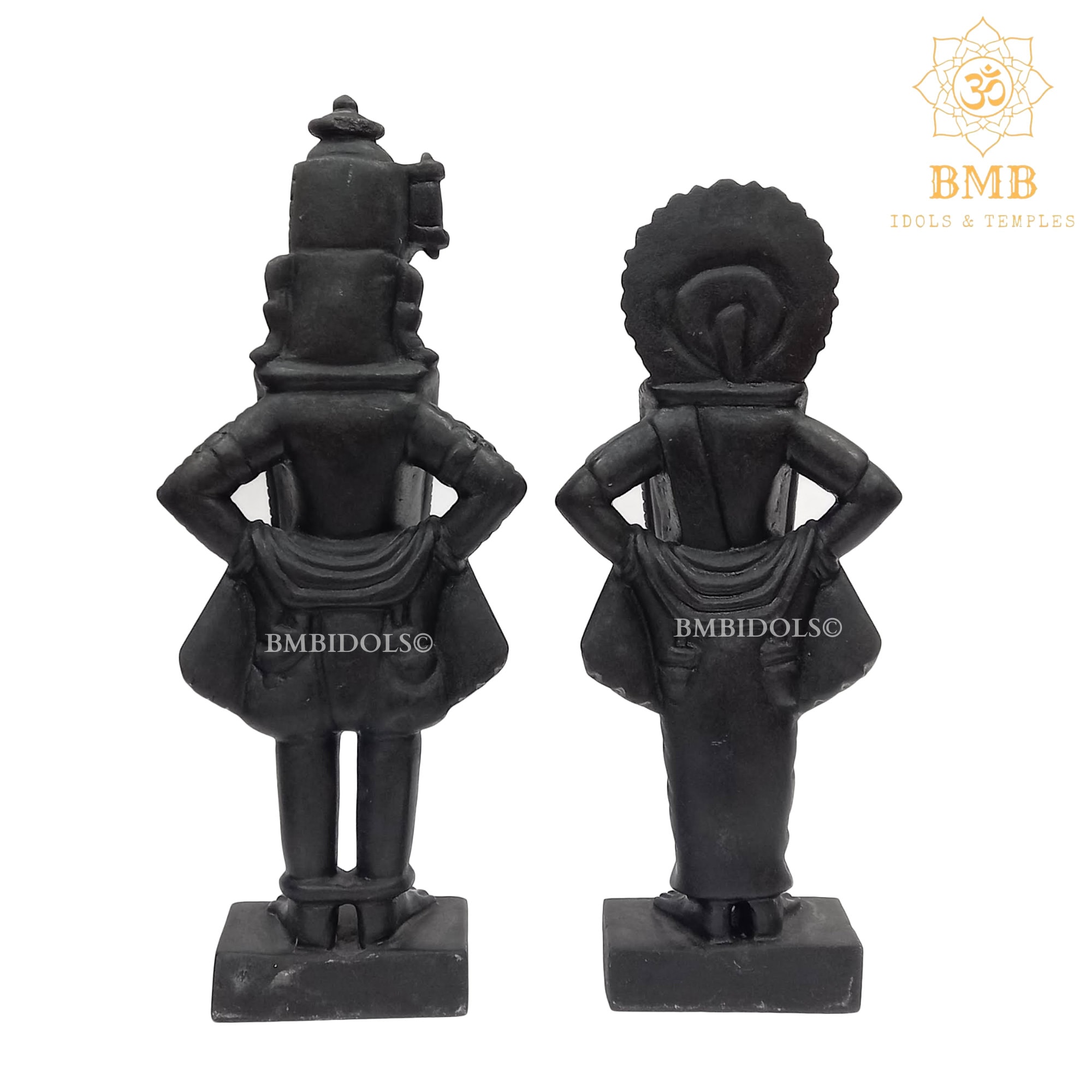 Vitthal Rukmini Statue, Black Vitthal Rukmini Statue Made in Pure Black ...