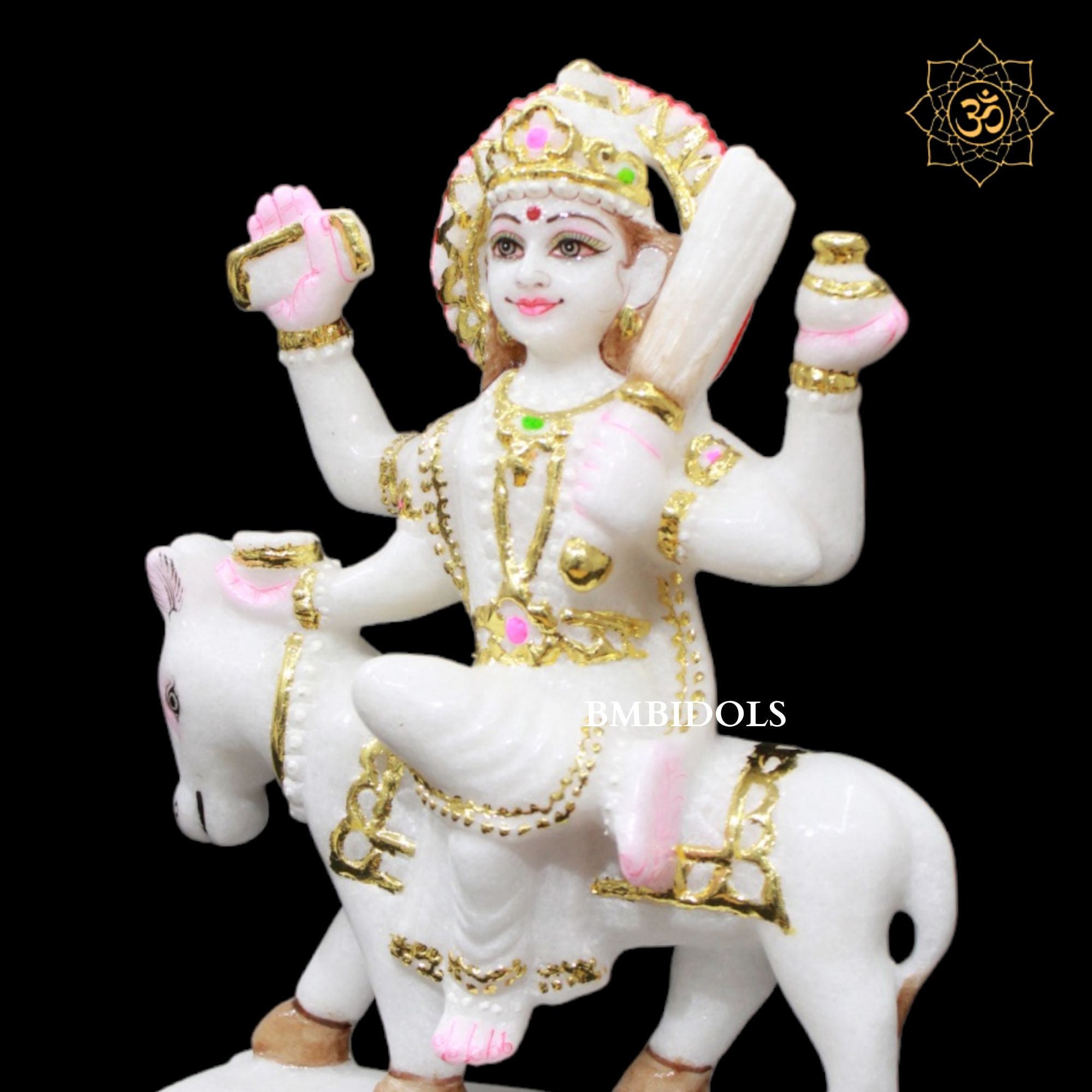 Shitala Maa Murti, Marble Shitala Statue in 9inches for Homes and ...