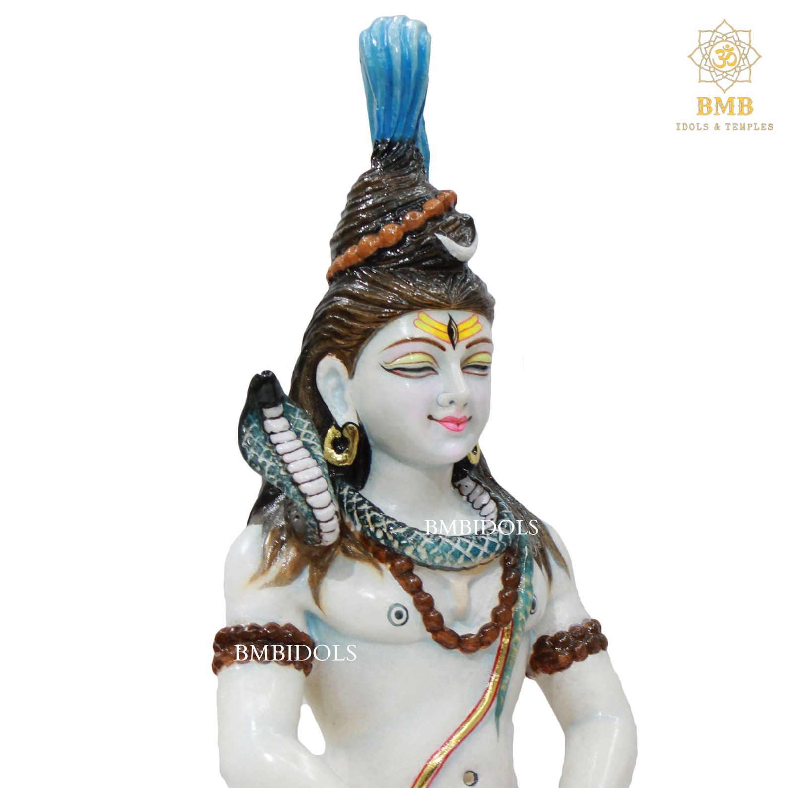 Shiva Statue, Marble Shiva Idol Made in Natural Makrana Marble in ...