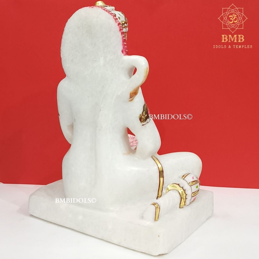 Hanuman Statue, Marble Hanuman Murti Made in Natural Makrana Marble for ...