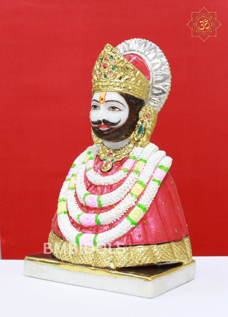 Khatu Shyam Murti, Marble Khatu Shyam Idol Made in Makrana Marble in ...