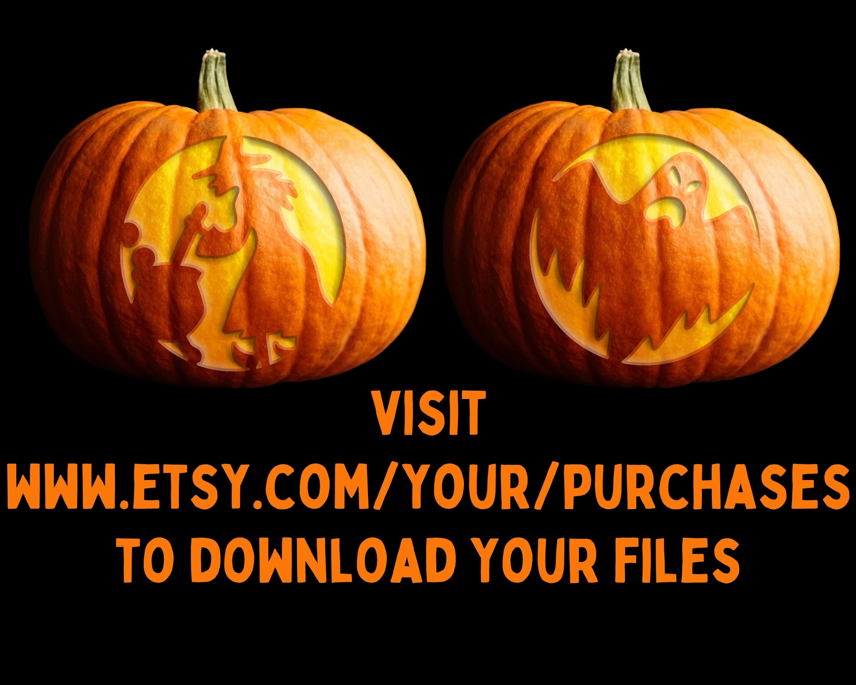 DIY Halloween Decor, Pumpkin Carving Stencil Bundle, Popular Right Now ...