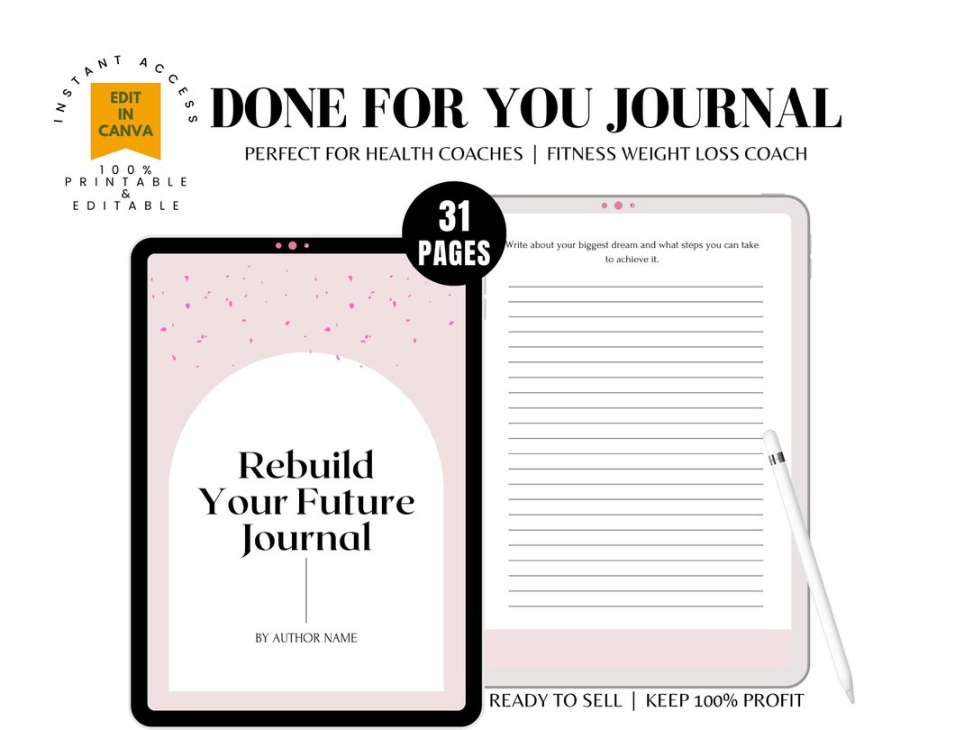 The Destiny Blueprint Journal, Done for You Ebook, Brandable Course ...