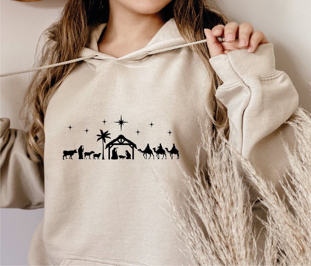 True Story Hoodie, Christmas Nativity Hoodie, Oh Holy Night Top, Christ ...