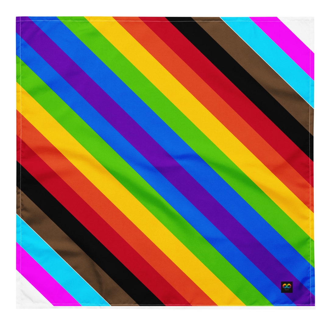 Progress Pride Flag Bandana - Etsy