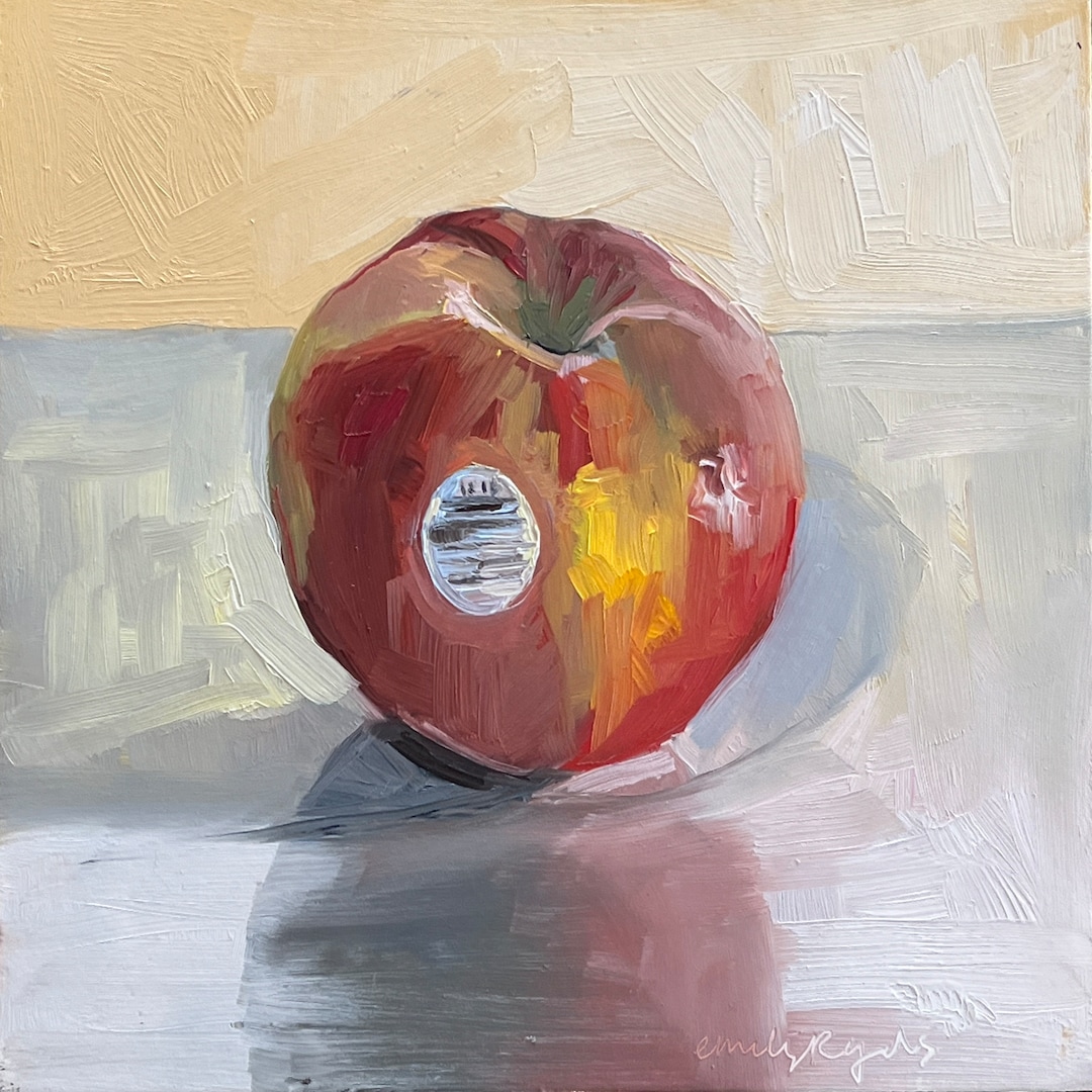 Apple Still Life, Original Oil Painting, Food Art, Kitchen Painting ...