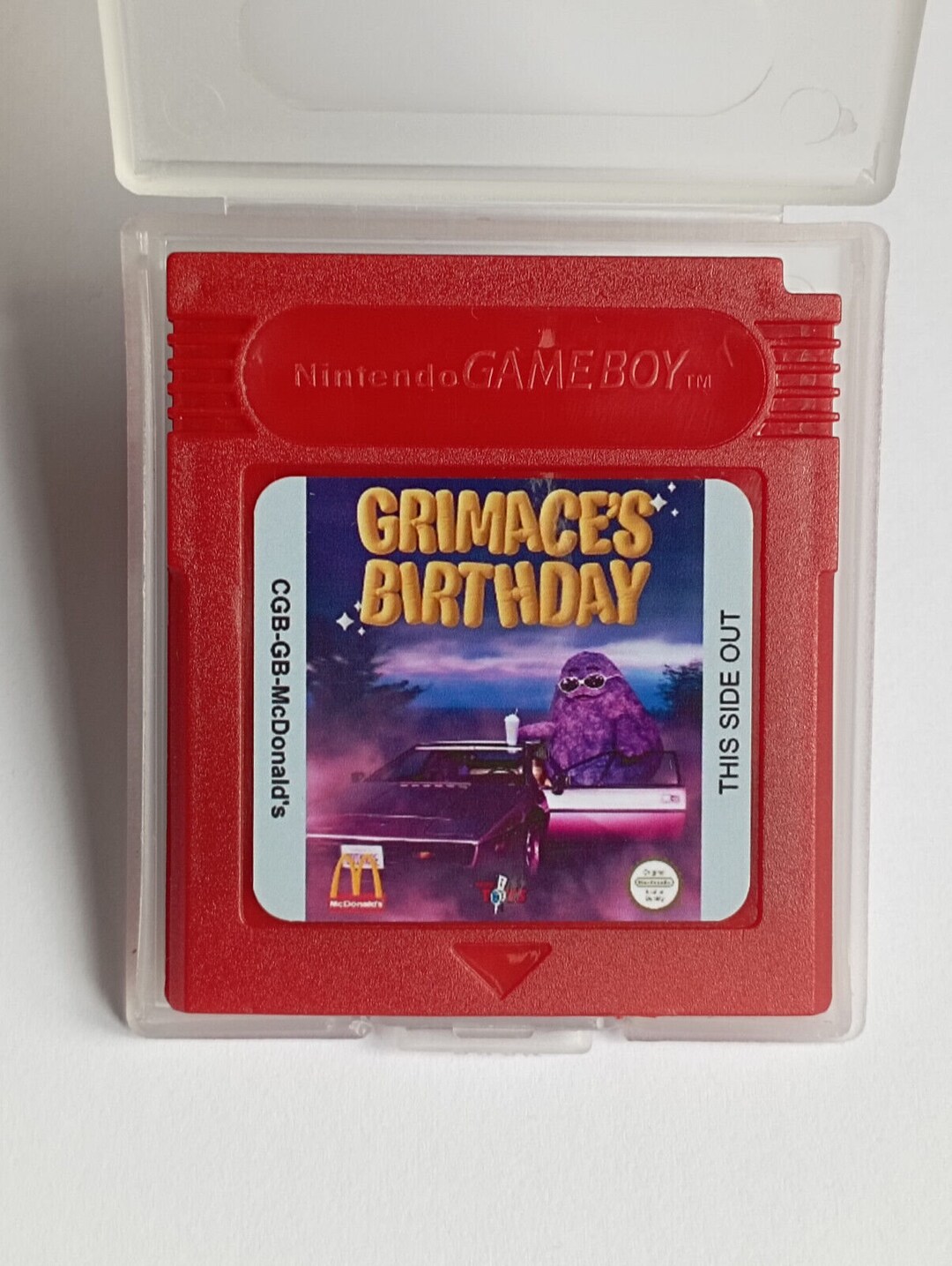 Grimace's Birthday Nintendo Game Cartridge Gameboy Color English GBC 16 ...