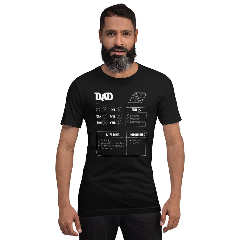 Buy Dad Character Sheet Dnd Dad Shirt Dnd Dungeon Dad Shirt Online in ...
