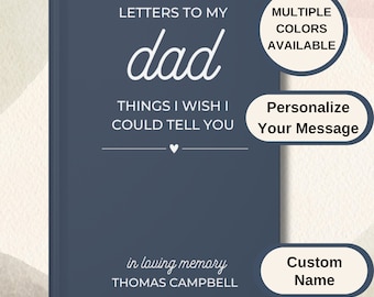 Dad in Heaven, Personalized Grief Journal, Loss of Father Gift - Etsy