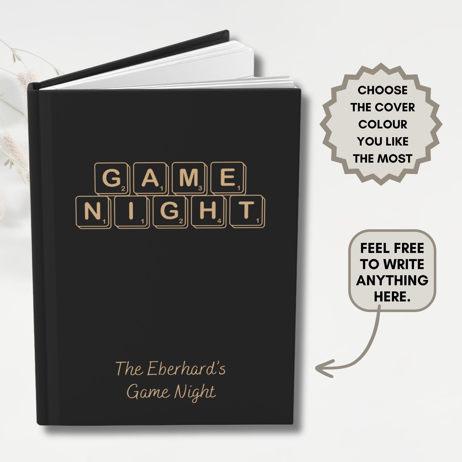 Family Game Night Score Book, Personalized Game Gifts, Score Keeping ...